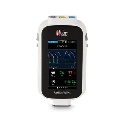 เครื่องติดตามสัญญาณชีพ Wearable vital signs monitor Radius VSM™ Masimo | บริษัทนำเข้าและจัด ...