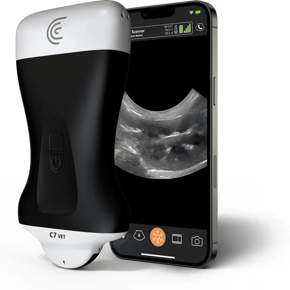 เครื่องอัลตราซาวด์ชนิดมือถือสำหรับสัตว์ Hand-held veterinary ultrasound system C7 HD3 Vet ...